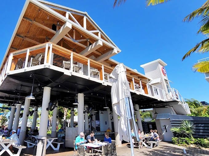 Wooden beams and ocean breezes create the perfect spot for that vacation meal where time slows down and conversations flow as freely as the cocktails.