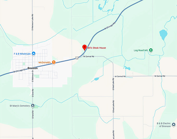 16. bill's steak house map