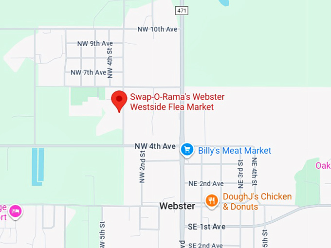 16. swap o rama's webster westside flea market map