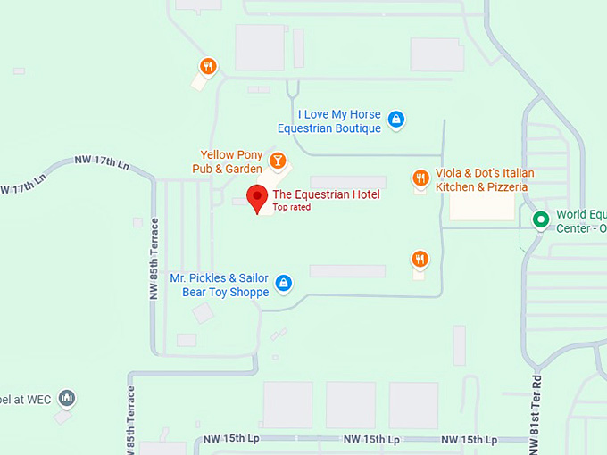 16. the equestrian hotel map