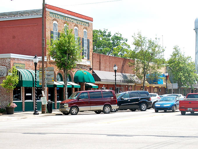 Main Street magic! These historic brick buildings have witnessed more Florida history than your grandpa's photo albums.