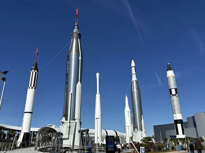 Those rockets aren't just for show, they actually flew to space and back, which is more than most of us can say about our morning commute.