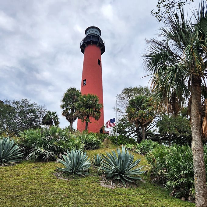 Standing tall against Florida's blue sky, this brick-red beacon seems to say, "Look at me!" &ndash; and for good reason.