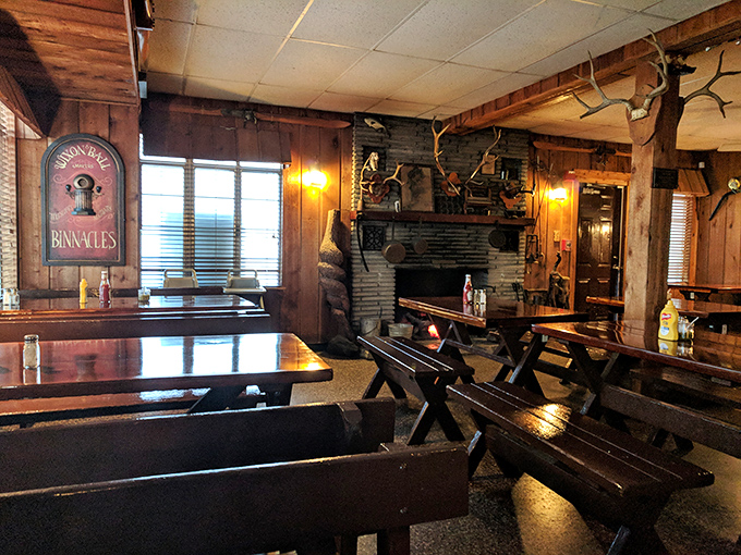 Step inside and time stands still &ndash; rustic wood paneling and vintage charm create the perfect backdrop for seafood magic.