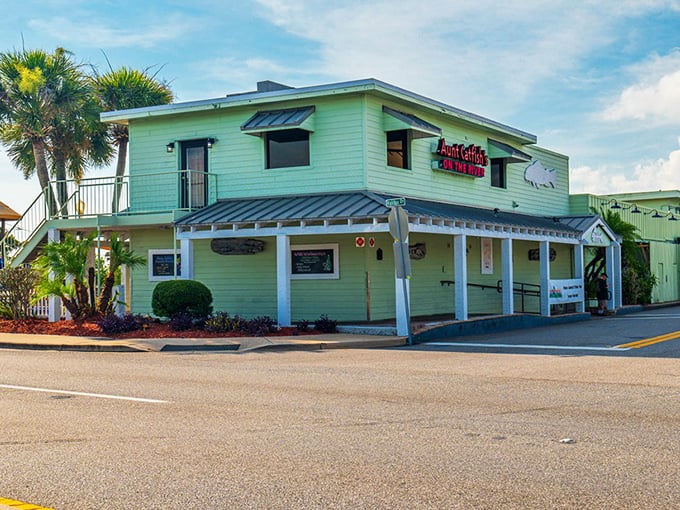 Aunt Catfish's mint-green exterior might look humble, but this Port Orange institution serves legendary Southern seafood with Halifax River views.
