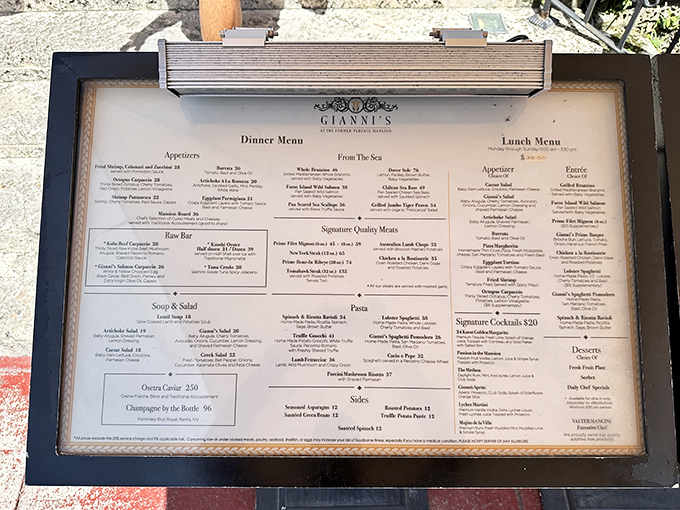 Gianni's culinary roadmap promises a journey through Mediterranean-Italian excellence, with seafood and signature steaks leading the delicious expedition.