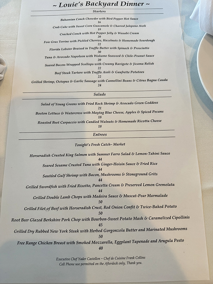 This menu isn't just food&mdash;it's literature. Each description reads like a delicious short story with ingredients playing all the starring roles.