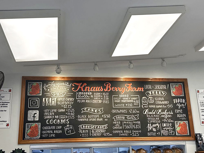 The legendary chalkboard menu &ndash; a roadmap to sweet tooth nirvana. Choose wisely, or better yet, don't choose at all.