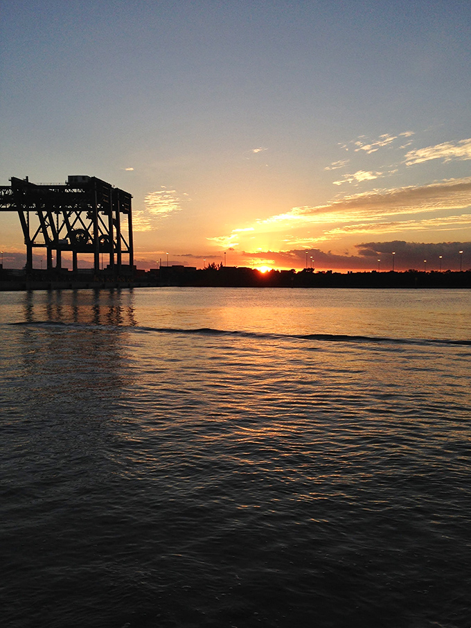 Mother Nature's nightly masterpiece &ndash; when the sun bids farewell over Port Everglades, painting the sky in hues no artist could fully capture.