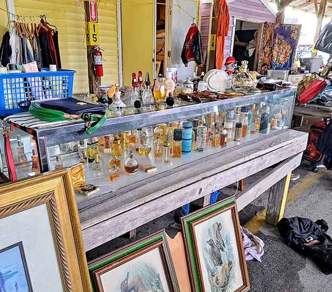 Vintage fragrances in glass bottles that look fancy enough to display even after the scent is long gone, because presentation matters.