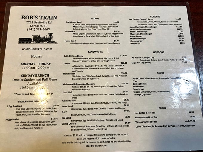 The roadmap to deliciousness! Bob's menu showcases American classics from burgers to brunch, each with its own special twist.