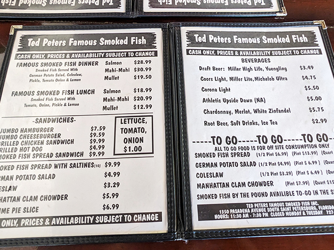 The menu doesn't need fancy fonts or descriptions &ndash; when you've perfected smoked fish, simplicity speaks volumes.