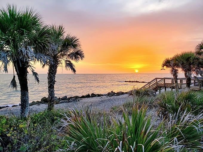 The sunset here paints the sky in colors that would make even the pickiest artist jealous of Mother Nature.