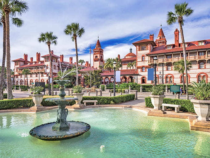 The historic architecture and fountains create a scene so pretty you'll think someone photoshopped real life.