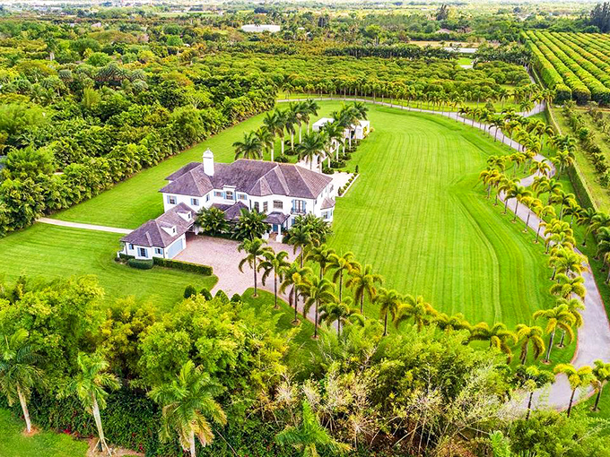 Bird's eye perfection &ndash; where manicured lawns meet architectural elegance in a marriage that would make any drone photographer weep with joy.