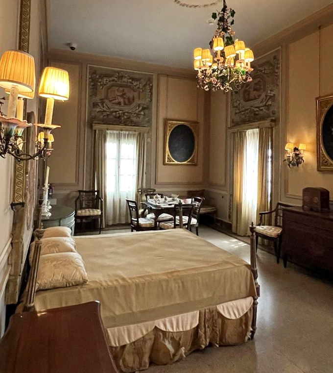 A bedroom fit for royalty – or anyone who's ever dreamed of waking up in a room fancier than most five-star hotels.