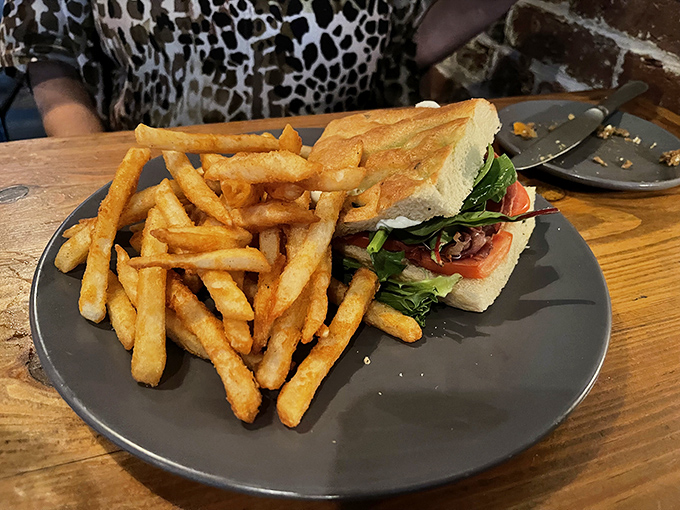 This isn't your standard prison commissary sandwich &ndash; layers of fresh ingredients nestled between perfectly toasted bread make for a delicious escape from ordinary lunch options.