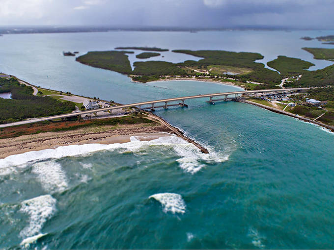 The Indian River Lagoon Scenic Byway offers drivers stunning coastal views of one of North America's most biologically diverse estuaries.
