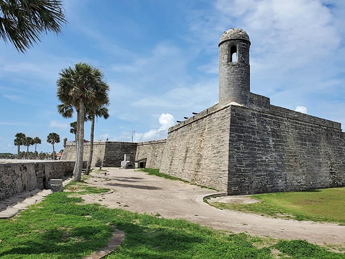 Those stone walls have stood here since 1672, watching over Saint Augustine through wars, storms, and centuries of change.