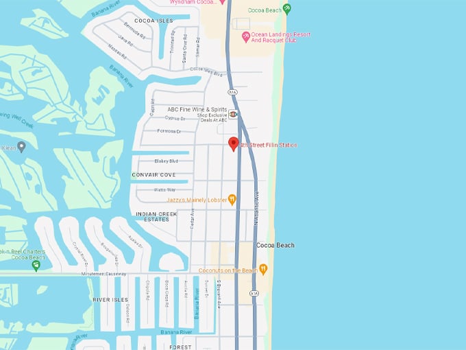 4th street fillin station map