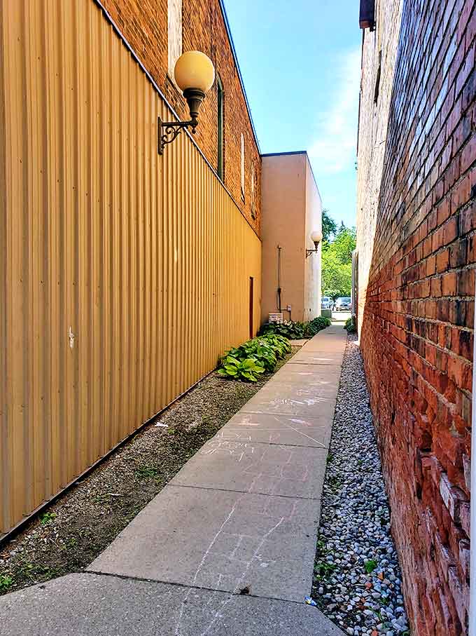 Even the alleys here have character, proving that attention to detail extends beyond the main attractions everyone photographs.