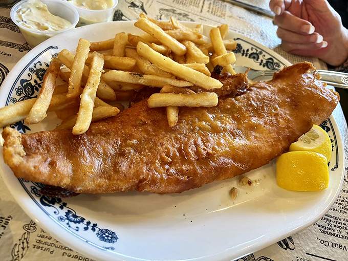 This isn't just fried fish&mdash;it's an edible gold medal, with a crisp exterior giving way to flaky white fish that melts on your tongue.