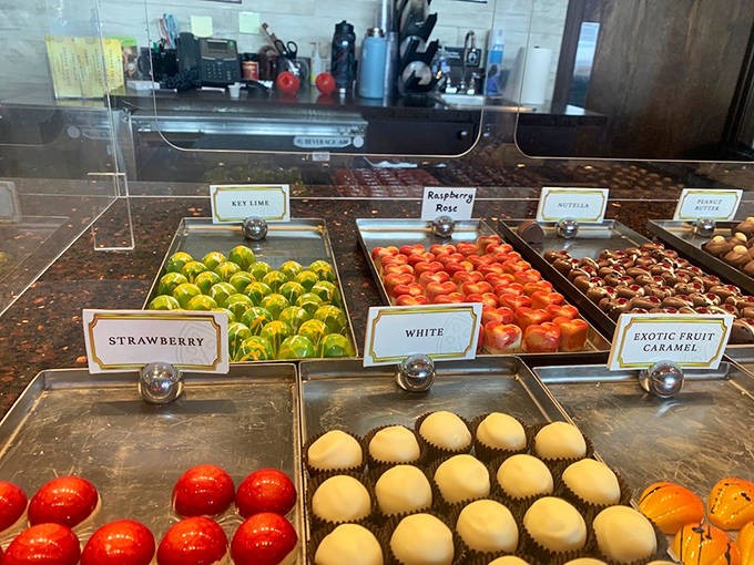 A rainbow of chocolate truffles that makes choosing just one feel like Sophie's Choice for your sweet tooth.