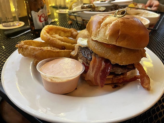 Jalape&ntilde;o Burger: This isn't just a burger&mdash;it's an architectural marvel of beef, bacon, and spice that requires both hands and absolutely zero shame.