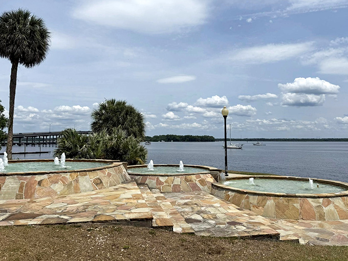 Palatka's Riverfront Park offers tiered fountains and sweeping river views that might just convince you to cancel your return ticket and stay awhile.