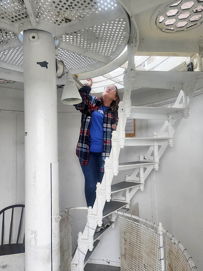 The spiral staircase climb &ndash; where history meets cardio in the most rewarding way possible.