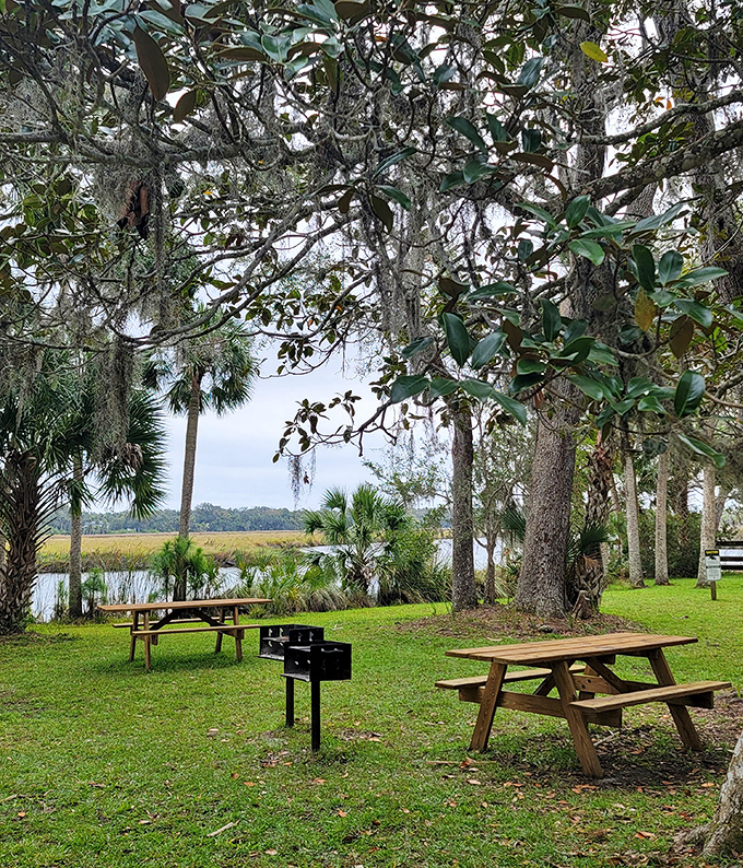 Paradise with a side of history &ndash; these picnic tables offer front-row seats to Florida's most dramatic outdoor theater.