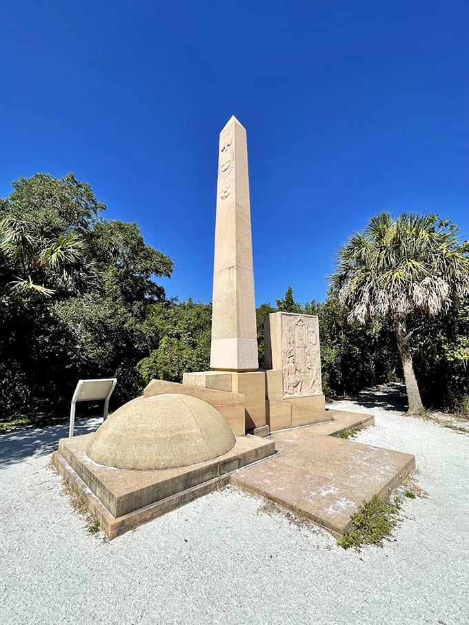 This monument marks where European explorers first set foot in Florida, beginning a story that would change two continents forever.