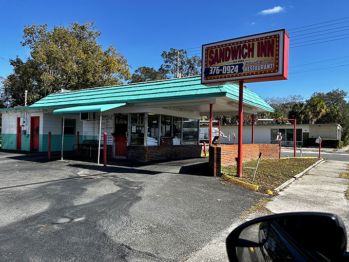The iconic turquoise roof of Sandwich Inn has been a Gainesville landmark for decades, serving up nostalgia between two slices of bread.