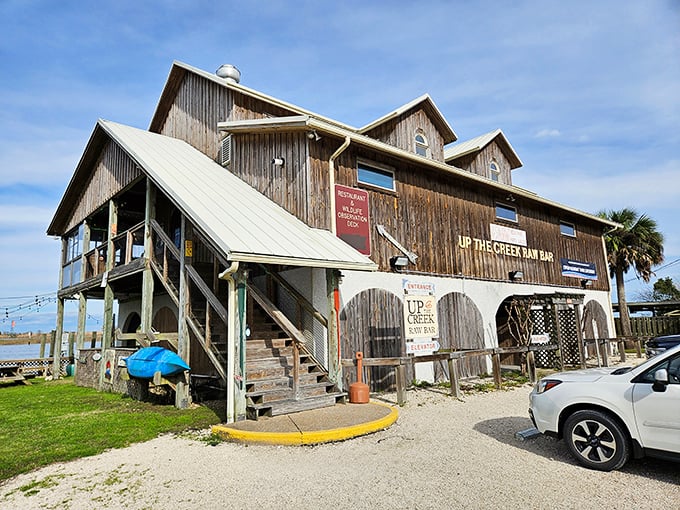 This weathered wooden building houses some of Apalachicola's best seafood, with a deck that puts diners right over the water.