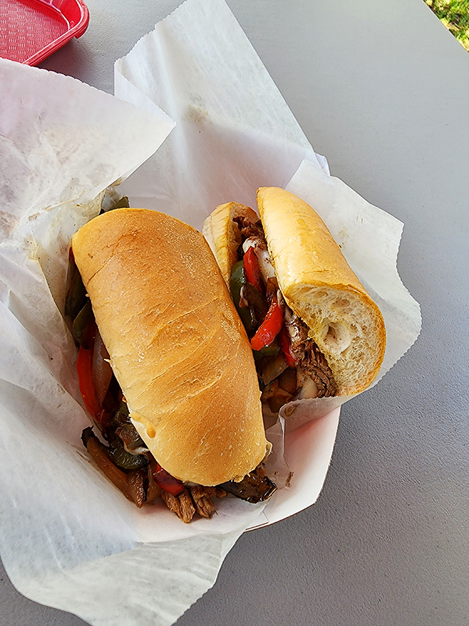 A proper cheesesteak that would make a Philadelphian nod in approval &ndash; meat, cheese, and bread in perfect harmony.