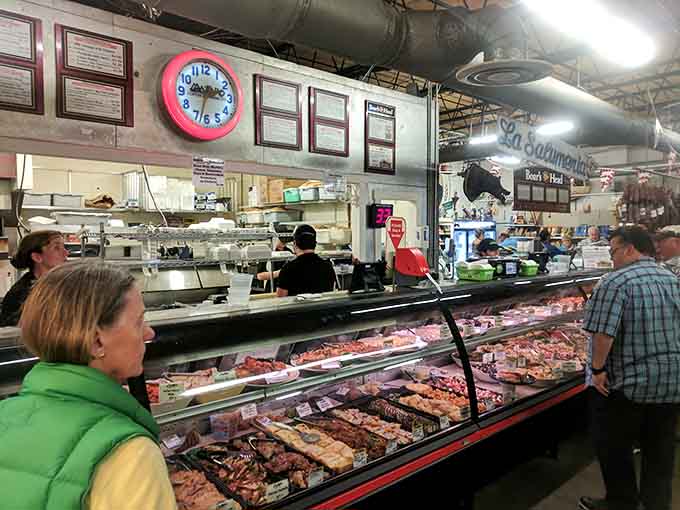 The meat counter where knowledgeable folks help you choose cuts that'll make your dinner guests think you've been secretly attending culinary school.