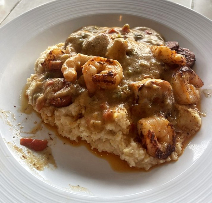 Creamy stone-ground grits form the perfect landing pad for plump, perfectly seared shrimp in this Southern classic that races straight to your heart.