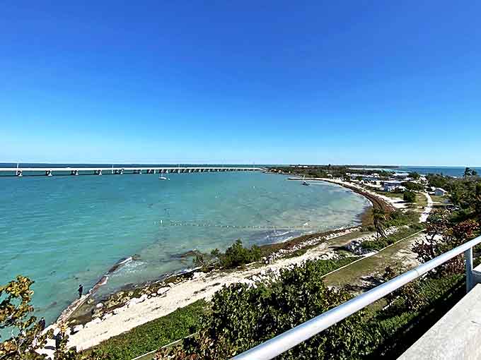 Bahia Honda's clear water lets you see straight to the bottom, revealing a underwater world of fish.