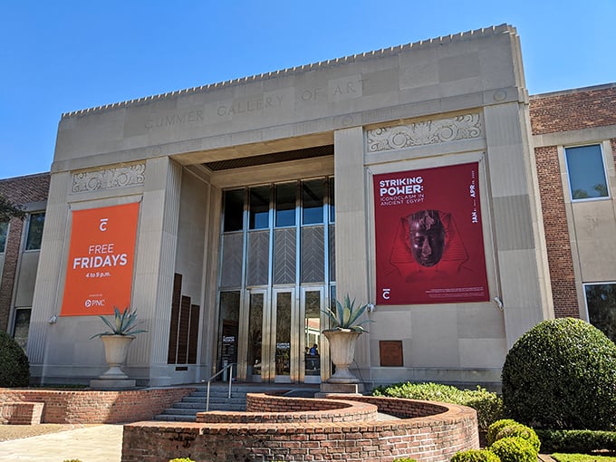 The Cummer Museum's elegant entrance invites art lovers of all ages to discover treasures within its galleries and gardens.