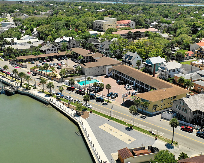 St. Augustine's historic district spreads out from the bay, its Spanish colonial architecture and red-tiled roofs creating a European feel in America's oldest city.