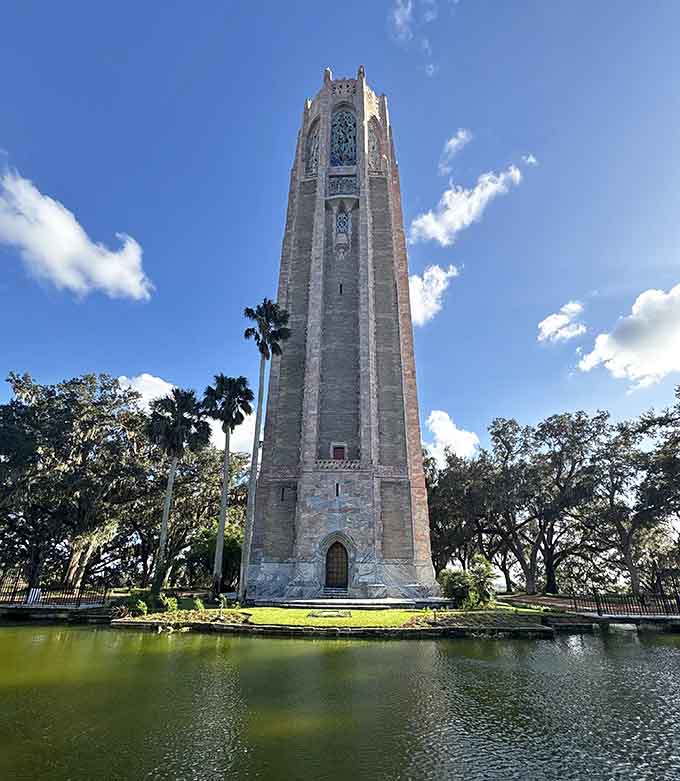 Pink stone and perfect reflections create a scene so pretty you'll think someone painted it.