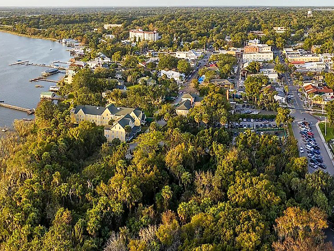 Mount Dora's lakefront setting provides a peaceful retreat, with water views that change with the light throughout the day.