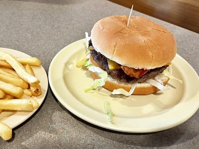 A classic burger and fries combo that hasn't changed its winning formula in decades &ndash; because perfection needs no improvement.