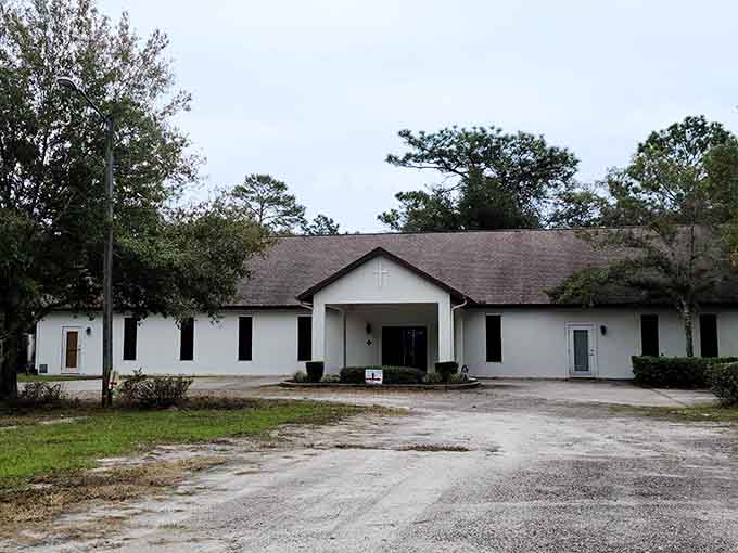 The Andrew Jackson Davis Building serves the community's spiritual and educational needs with understated grace and historical significance.