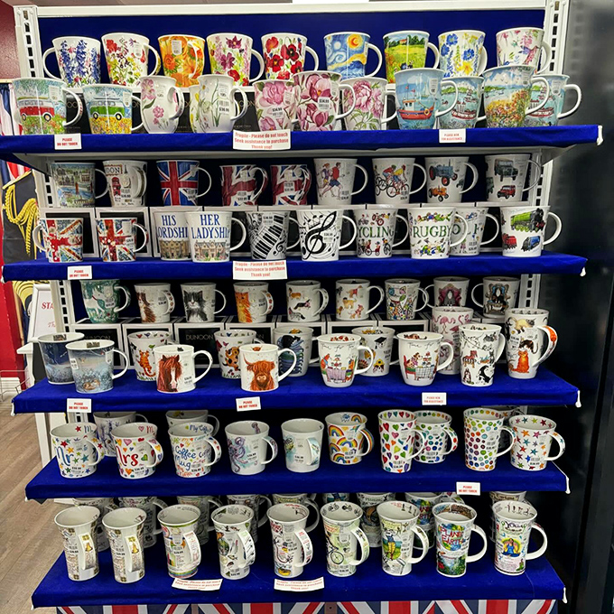 Each mug tells a story &ndash; from cheeky British humor to royal commemorations, these aren't just vessels for tea but portable pieces of UK culture.