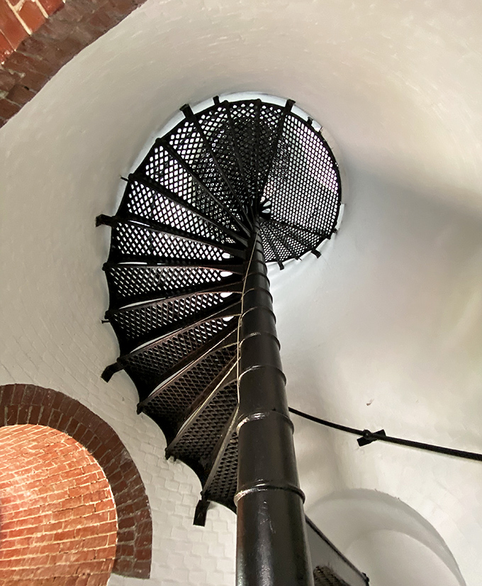 These original cast iron steps have witnessed over 160 years of history &ndash; and countless visitors catching their breath halfway up.