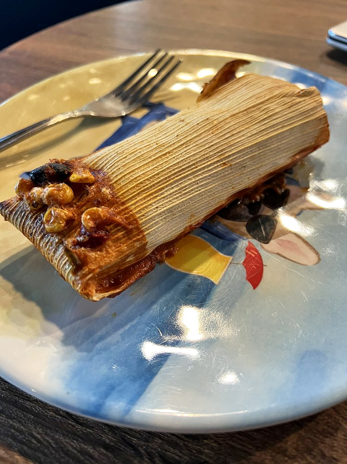 The vegan tamale comes wrapped in tradition and flavor, making even dedicated carnivores glance over with undisguised food envy.