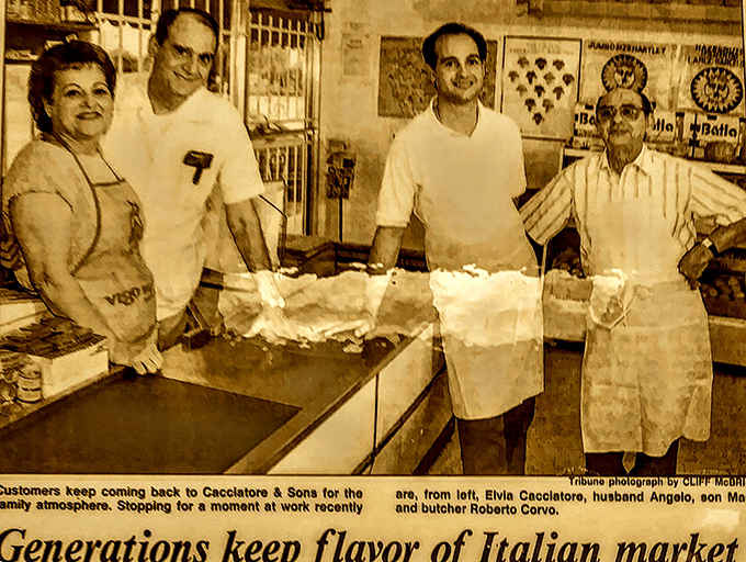 A yellowed newspaper clipping reveals the market's deep roots &ndash; where family traditions have been serving Tampa for generations.