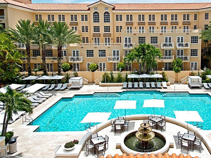 Pool perfection with a side of palm trees. The kind of place where 'just one more day' becomes your vacation mantra.