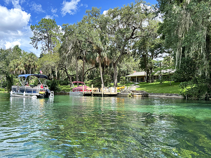 Rainbow River at K.P. Hole offers a boater's paradise with waters clear enough to count fish from the surface. Nature's aquarium awaits!